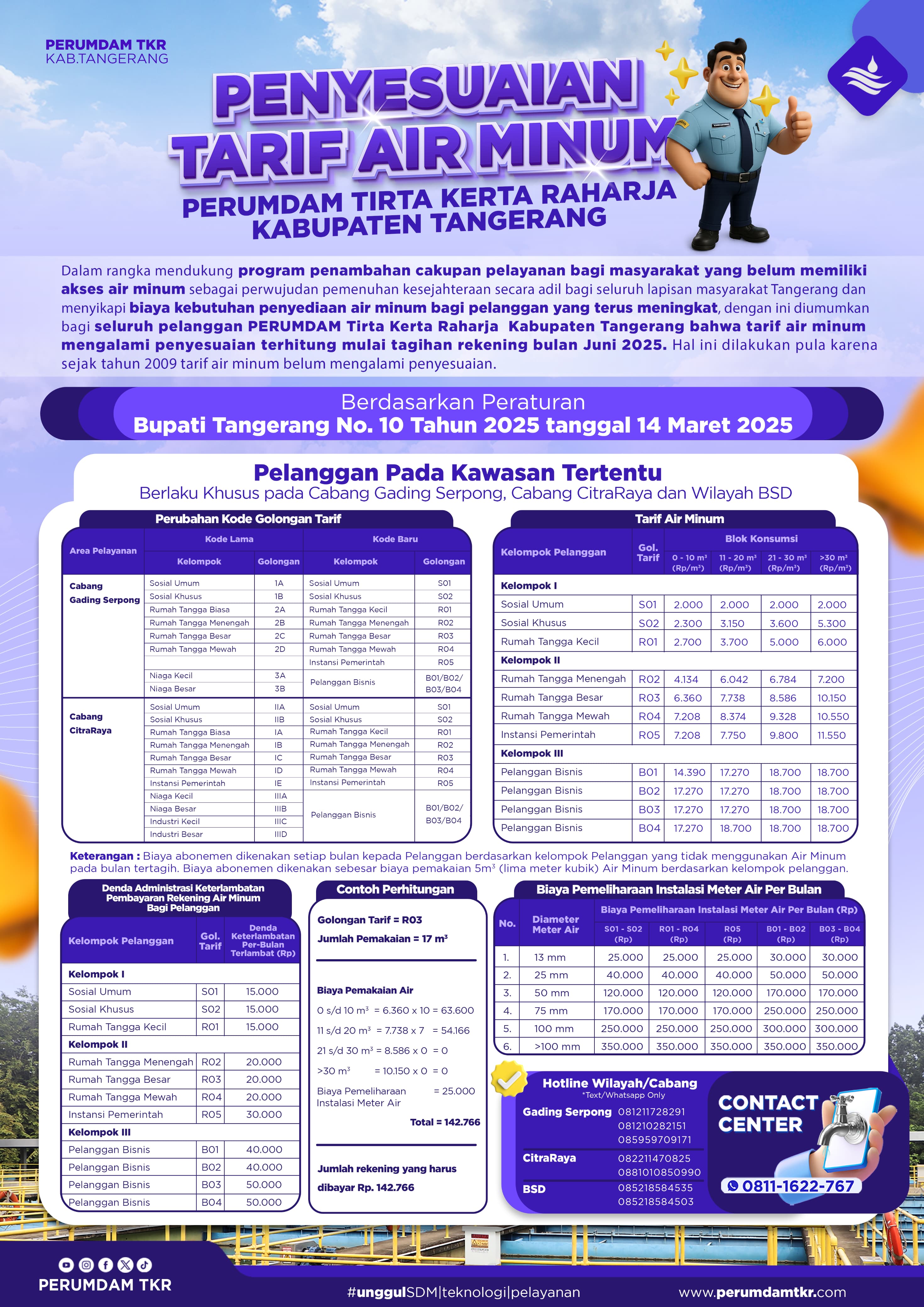Penyesuaian Tarif Khusus Kawasan Tertentu